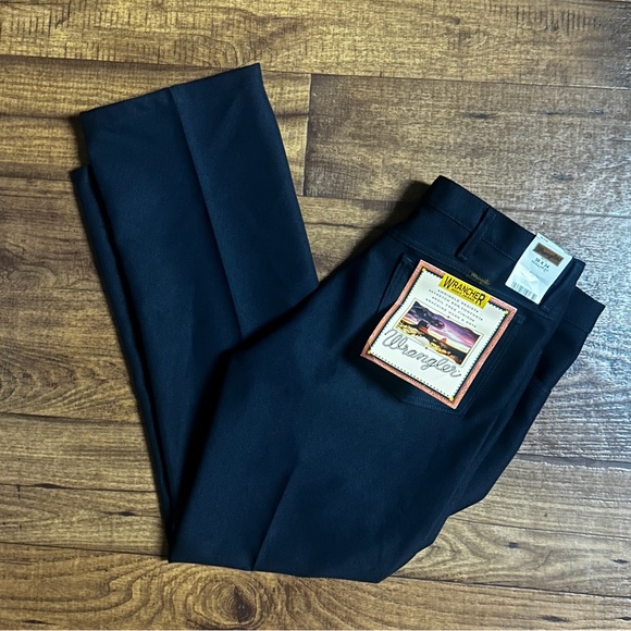 Wrangler | Pants | Wrangler Vintage Mens Size 3634 Navy Blue Bell ...